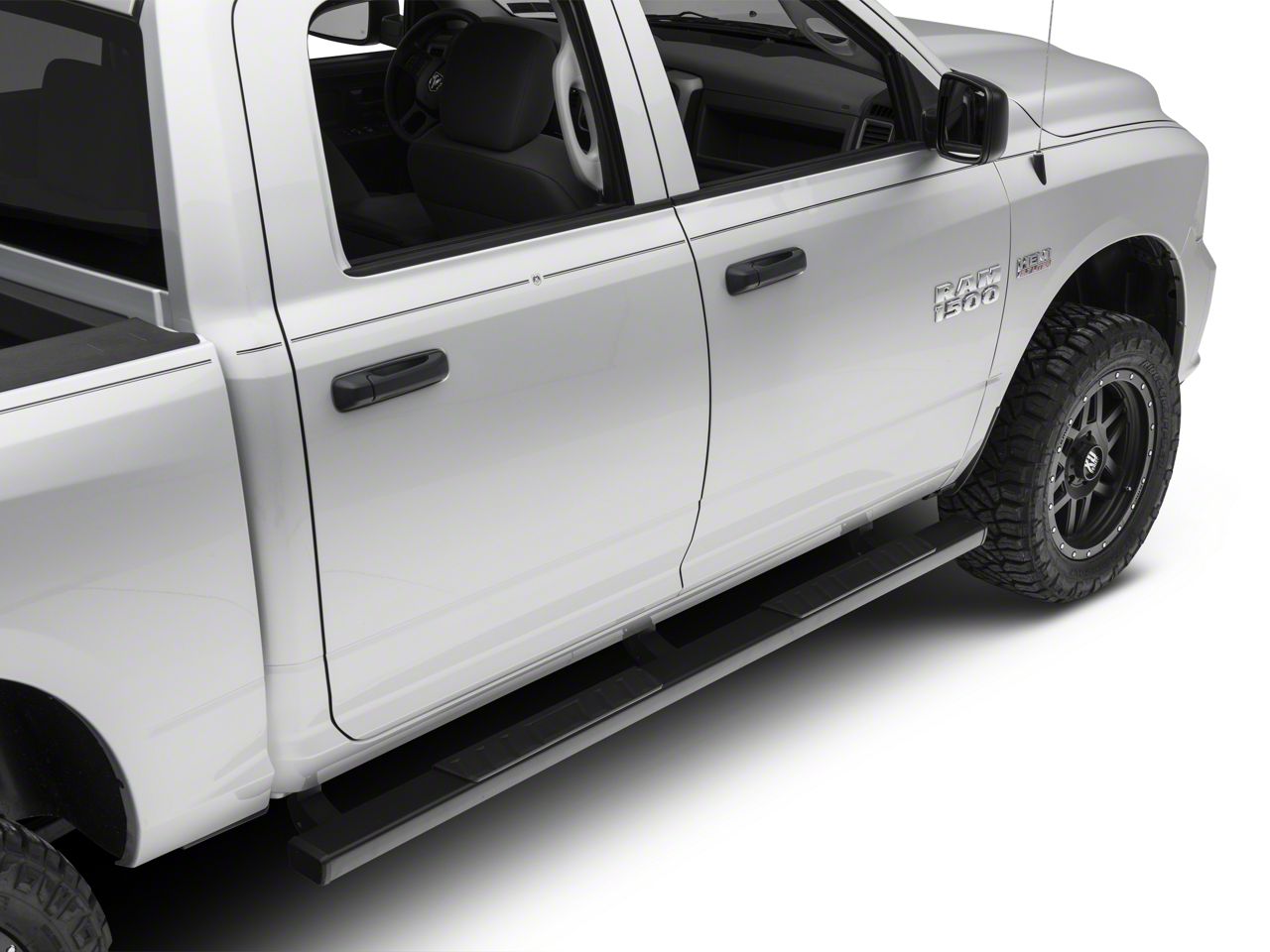 Barricade RAM 1500 T4 Side Step Bars; Textured Black R102596 (09-18 RAM ...