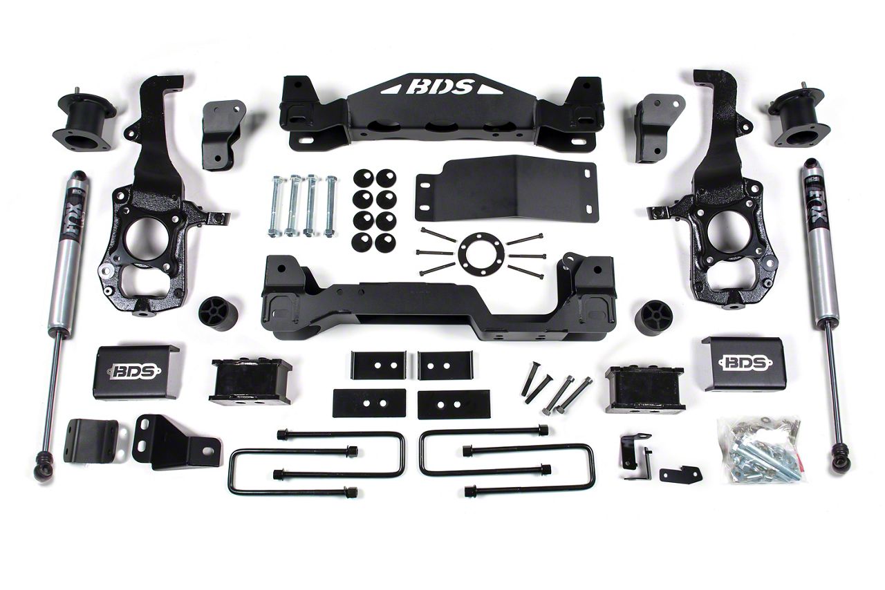 BDS F-150 6-Inch Suspension Lift Kit with 4-Inch Rear Lift Blocks and ...