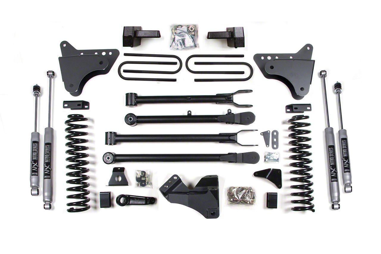 BDS F-250 Super Duty 4-Inch 4-Link Suspension Lift Kit with 5-Inch Rear ...