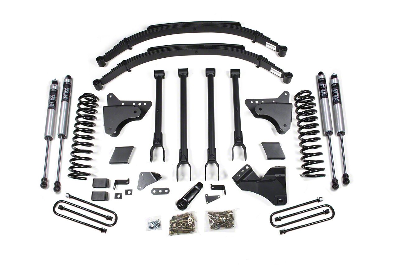 BDS F-250 Super Duty 6-Inch 4-Link Suspension Lift Kit with Rear Leaf ...