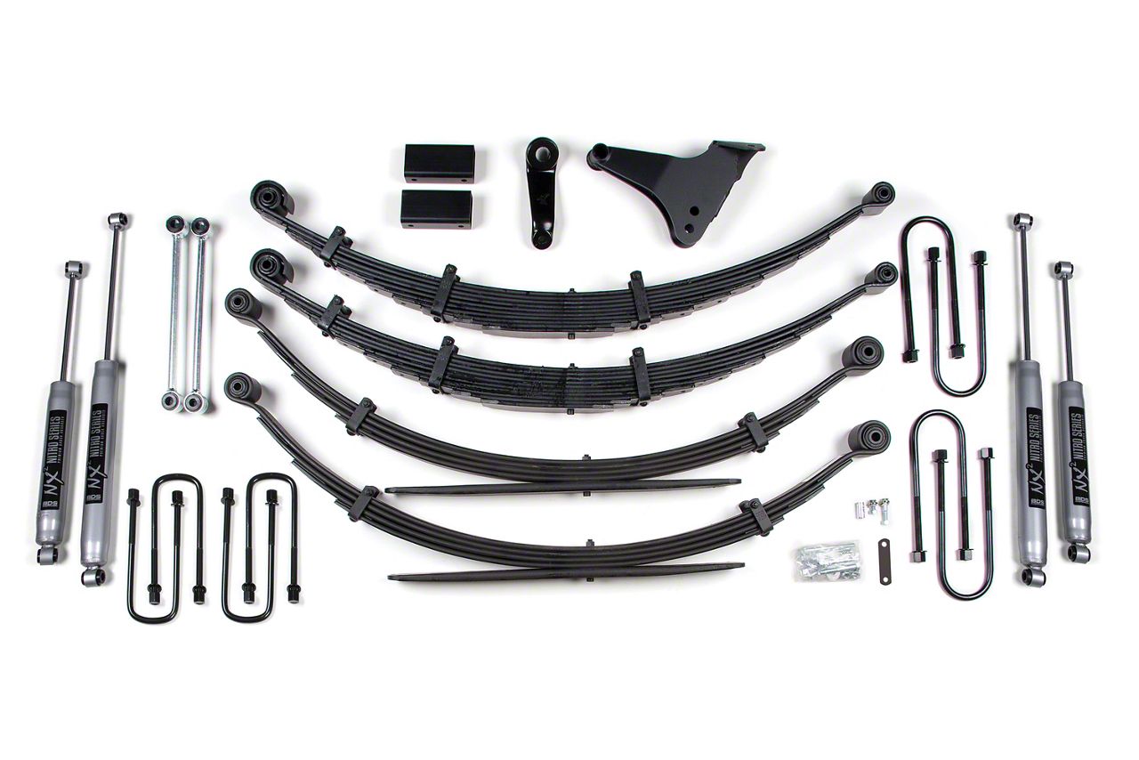 BDS F-250 Super Duty 6-Inch Leaf Spring Suspension Lift Kit with Square ...