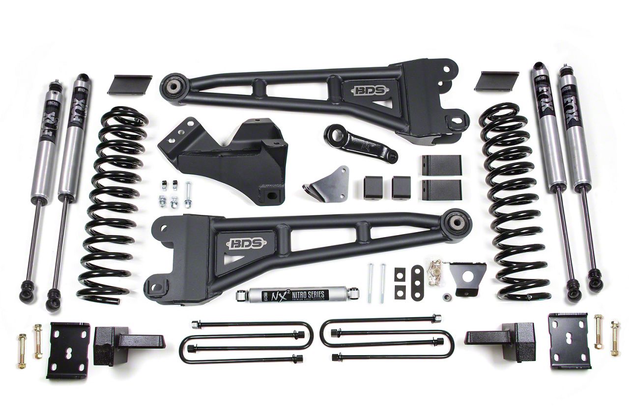 BDS F-250 Super Duty 6-Inch Radius Arm Suspension Lift Kit with 4-Inch ...