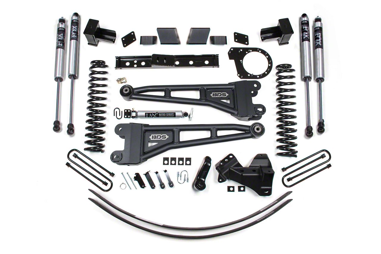 BDS F-250 Super Duty 6-Inch Radius Arm Suspension Lift Kit with 5-Inch ...