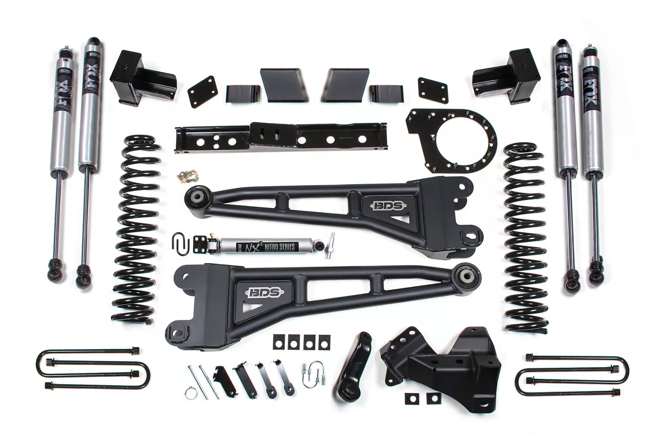 BDS F-250 Super Duty 6-Inch Radius Arm Suspension Lift Kit with 5-Inch ...