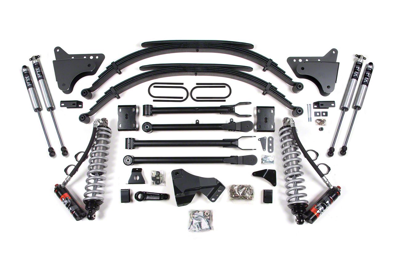 BDS F-350 Super Duty 4-Inch 4-Link Suspension Lift Kit with Rear Leaf ...