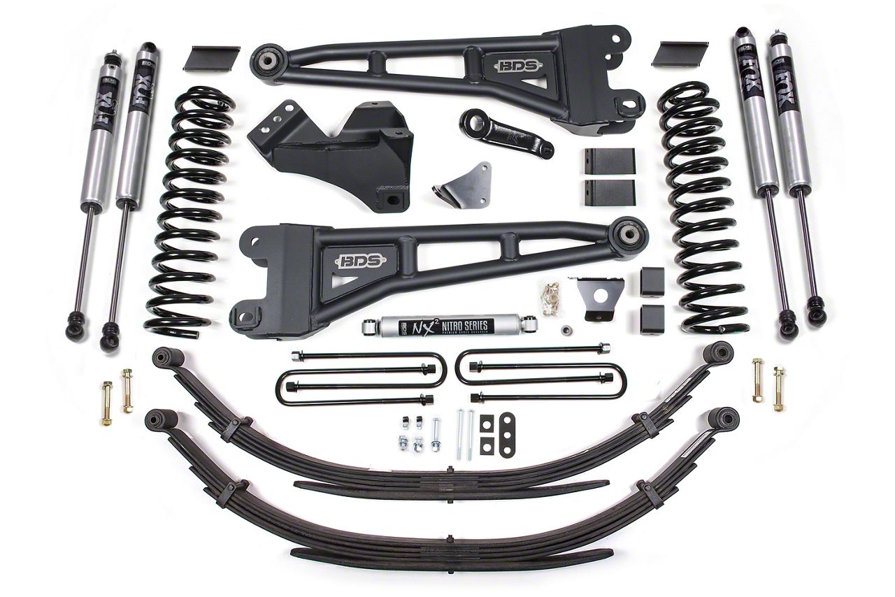 BDS F-350 Super Duty 6-Inch Radius Arm Suspension Lift Kit with 6-Inch ...