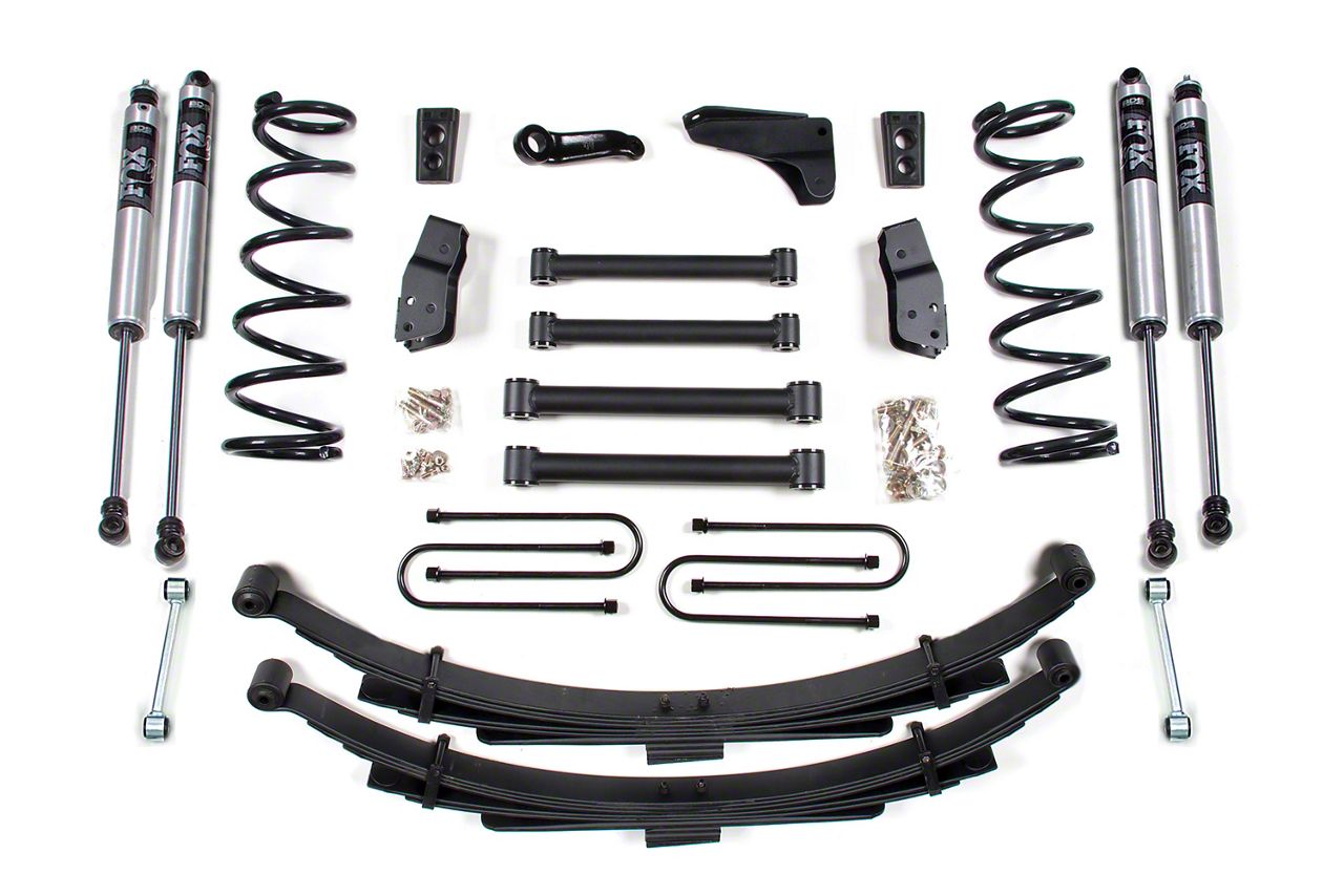 BDS RAM 2500 4-Inch Suspension Lift Kit with Rear Leaf Springs and FOX ...