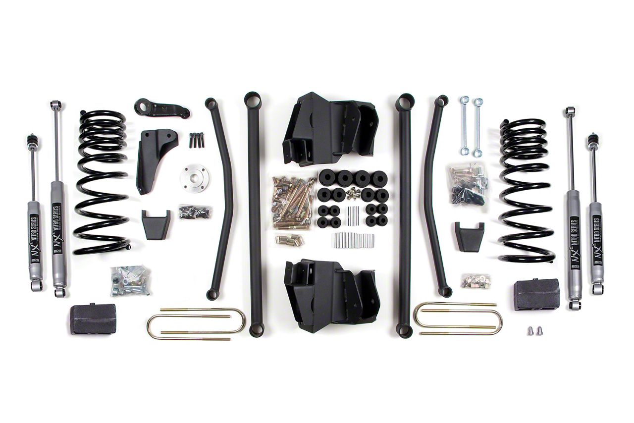 BDS RAM 2500 8-Inch Long Arm Suspension Lift Kit with Rear Lift Blocks ...