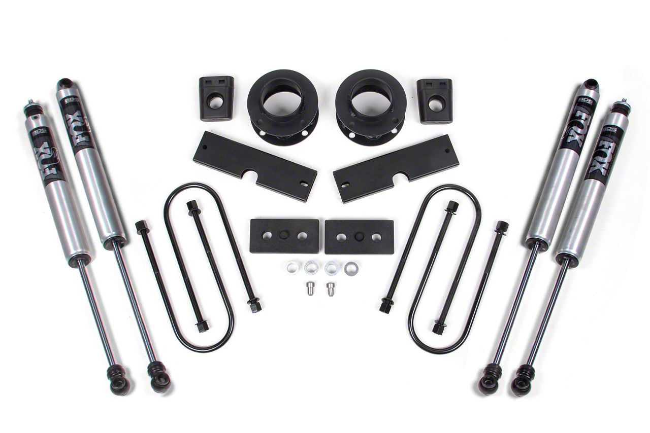 BDS RAM 3500 2-Inch Suspension Lift Kit with Rear Lift Blocks and FOX 2 ...
