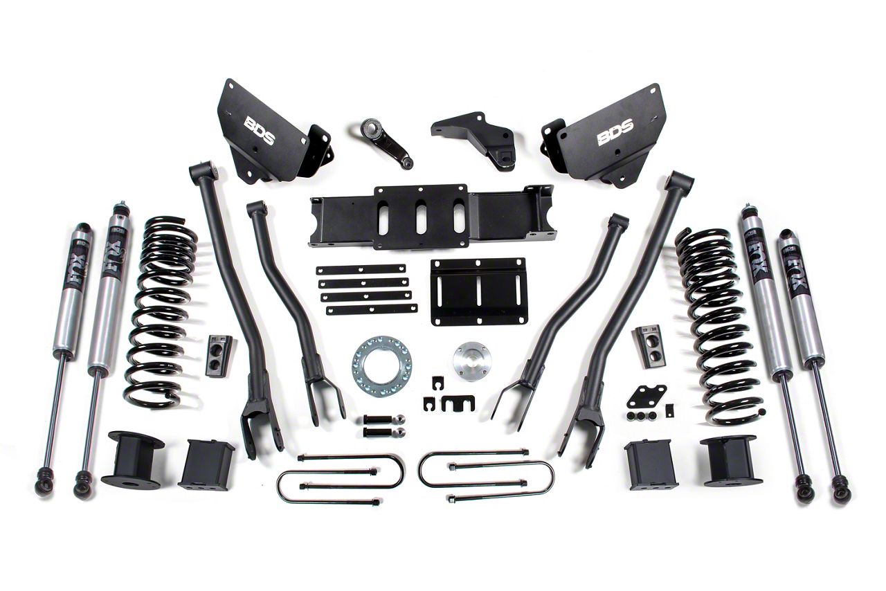 BDS RAM 3500 6-Inch 4-Link Suspension Lift Kit with FOX 2.0 Performance ...