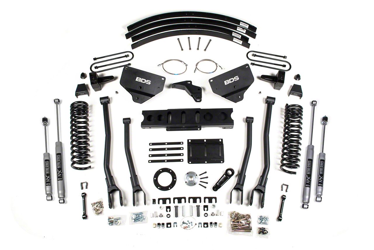BDS RAM 3500 8-Inch 4-Link Suspension Lift Kit with 5-Inch Rear Lift ...