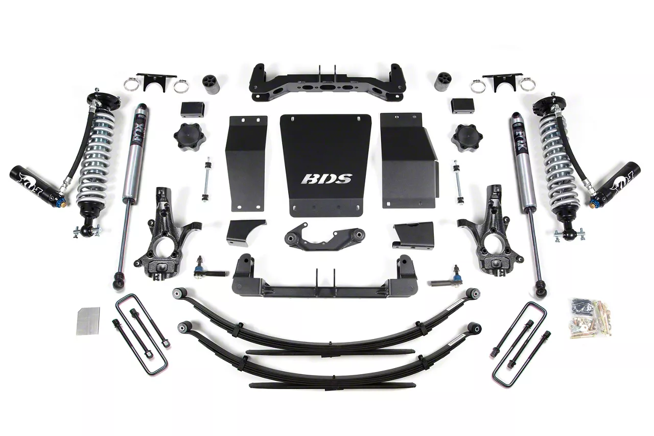 BDS Silverado 1500 4-Inch Suspension Lift Kit with Rear Leaf Springs ...