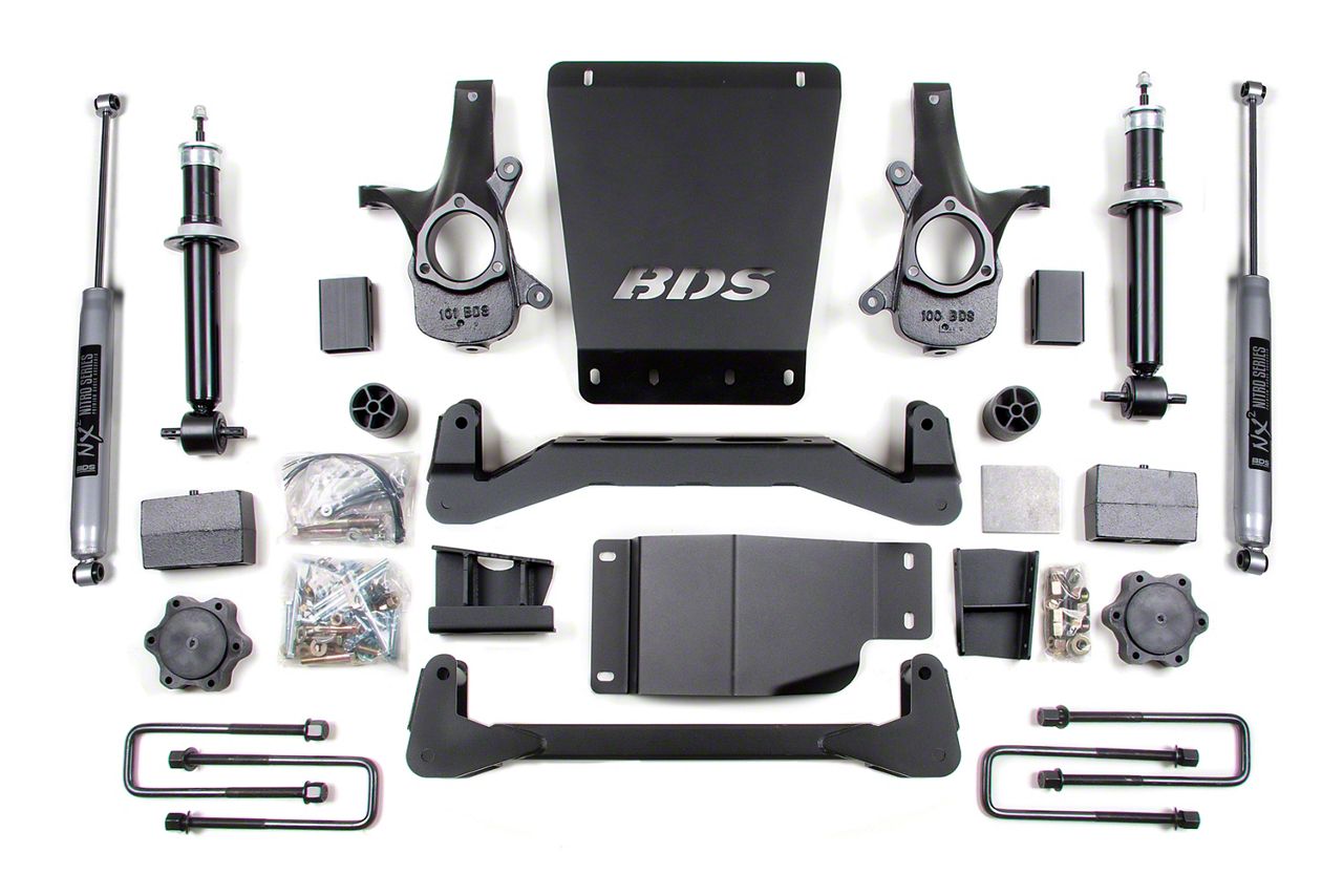 BDS Silverado 1500 4-Inch Suspension Lift Kit with 5-Inch Rear Lift ...