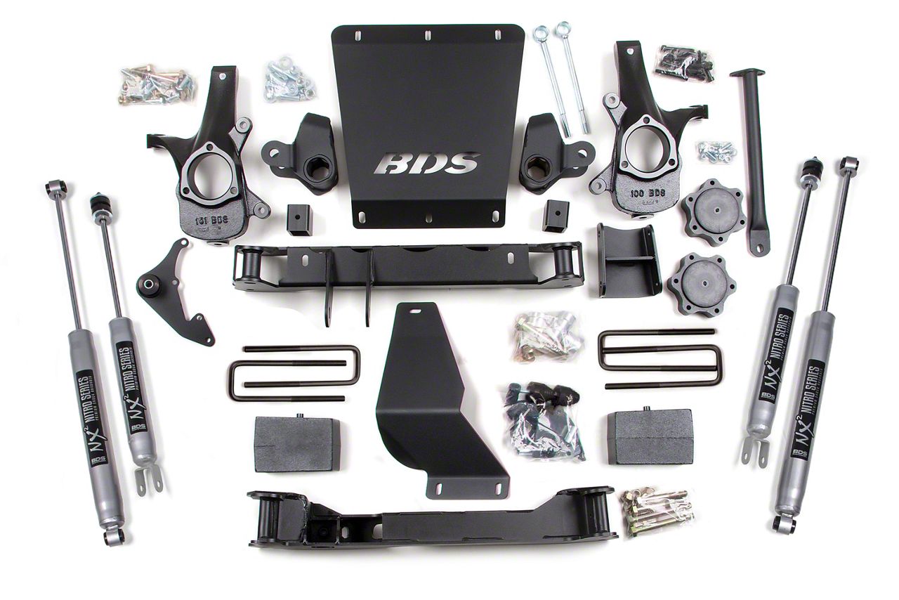 BDS Silverado 1500 6-Inch Suspension Lift Kit with Rear Lift Blocks ...