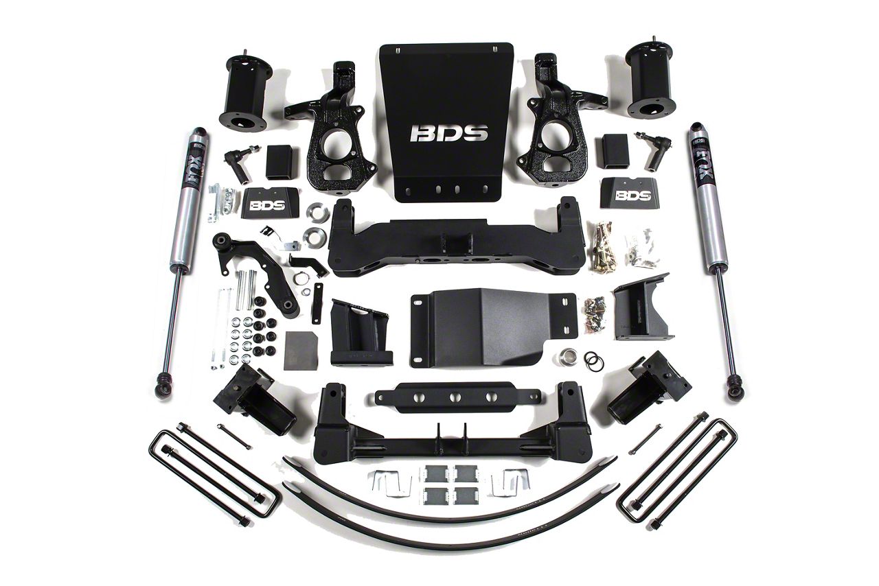 BDS Silverado 1500 8-Inch Suspension Lift Kit and Rear Lift Blocks with ...