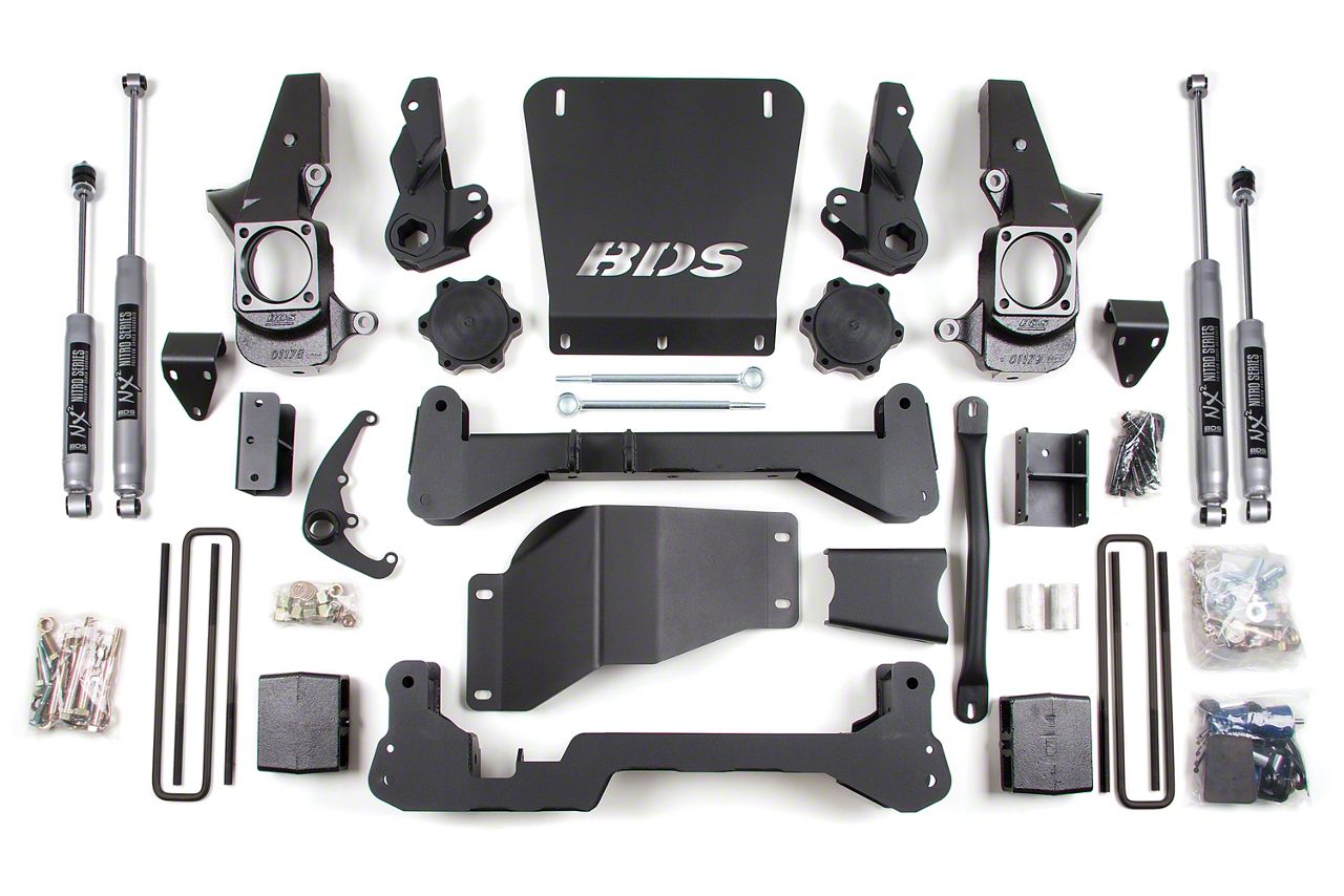 BDS Silverado 2500 7-Inch Suspension Lift Kit with 5-Inch Rear Lift ...