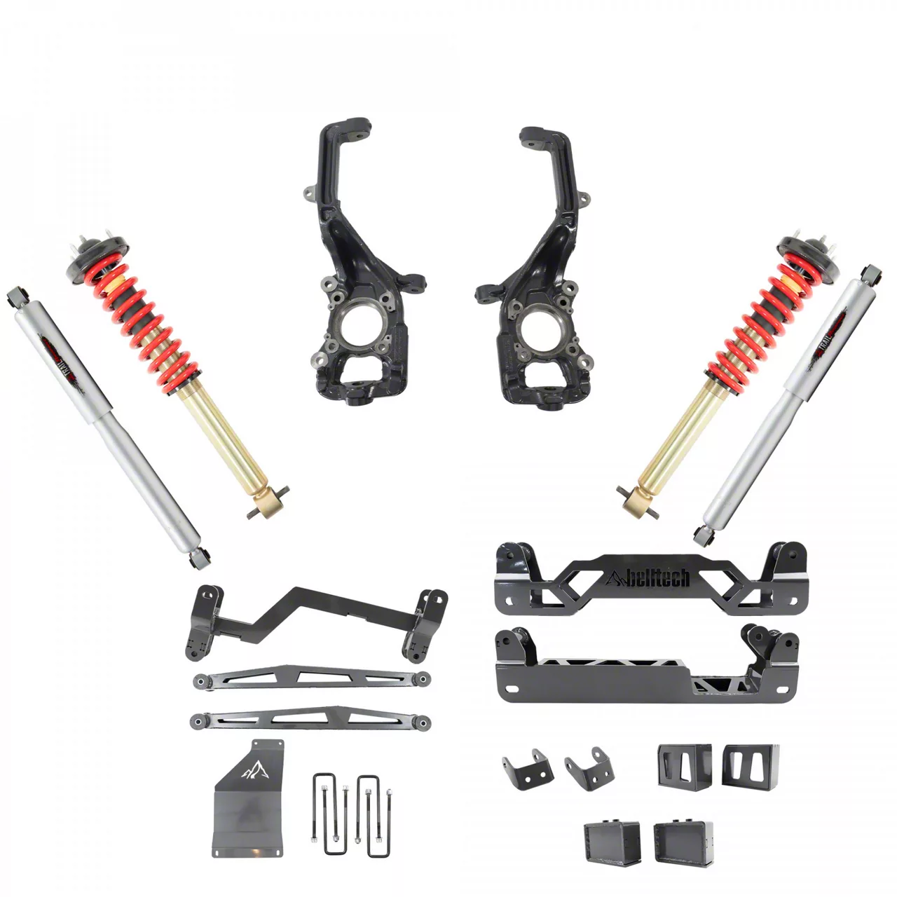 Belltech F-150 6 to 7-Inch Suspension Lift Kit with Trail Performance ...