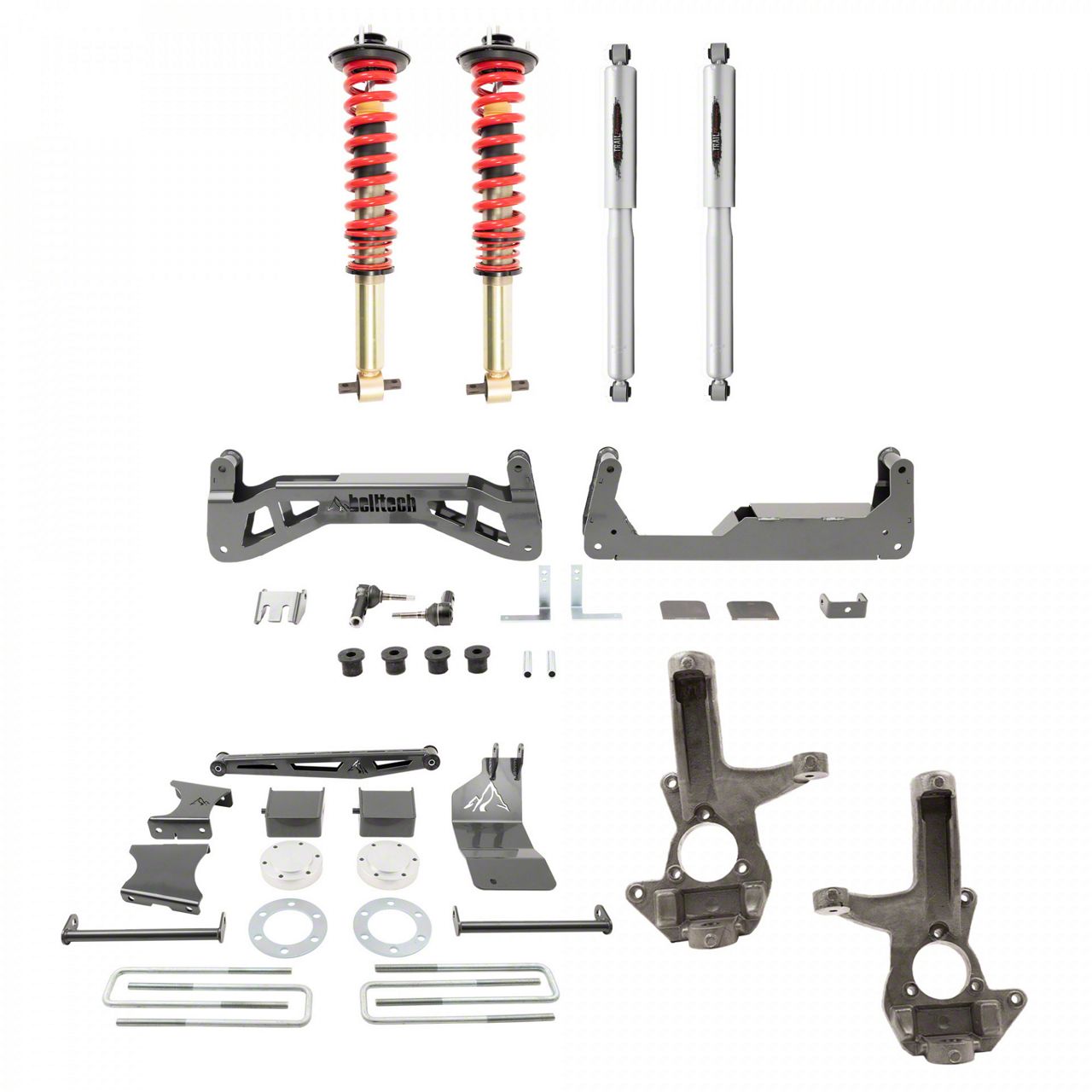 Belltech Sierra 1500 7 to 9-Inch Suspension Lift Kit with Trail ...