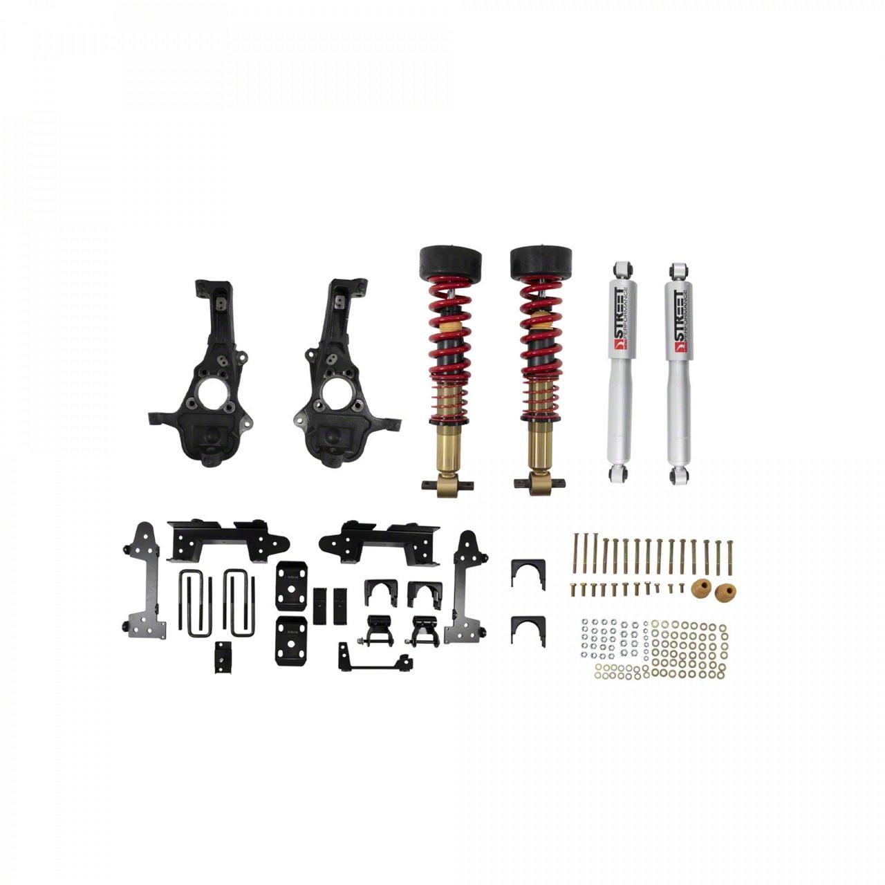 Belltech Silverado 1500 Performance Lowering Kit with Height Adjustable ...
