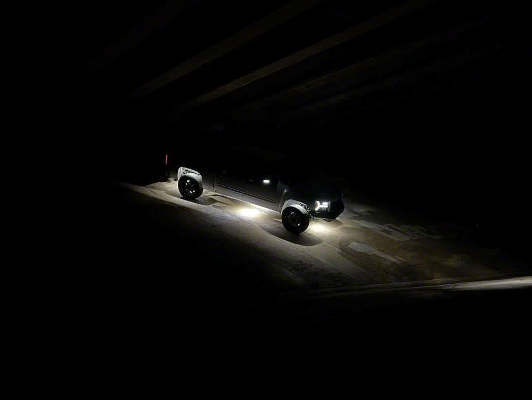 Black Flag Lighting Dakota 36 LED Chip Pure White Rock Lights with ...