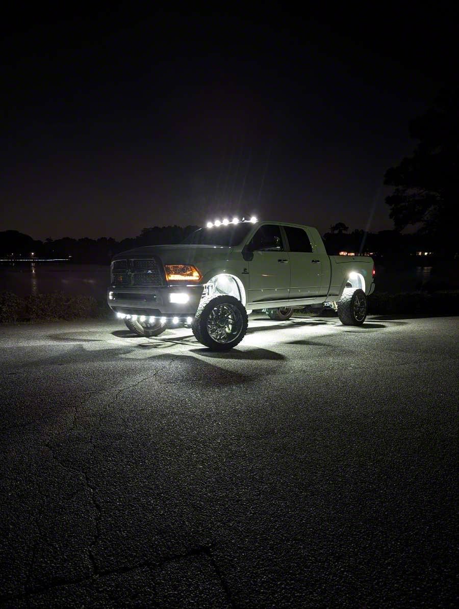 Black Flag Lighting F-150 104 LED Chip Pure White Rock Lights with ...