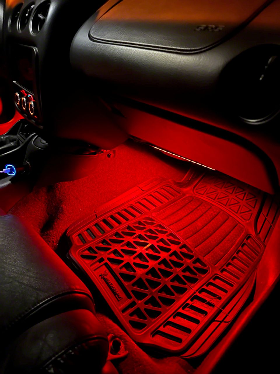 Black Flag Lighting RAM 1500 Universal Footwell Interior LED Strips INT ...