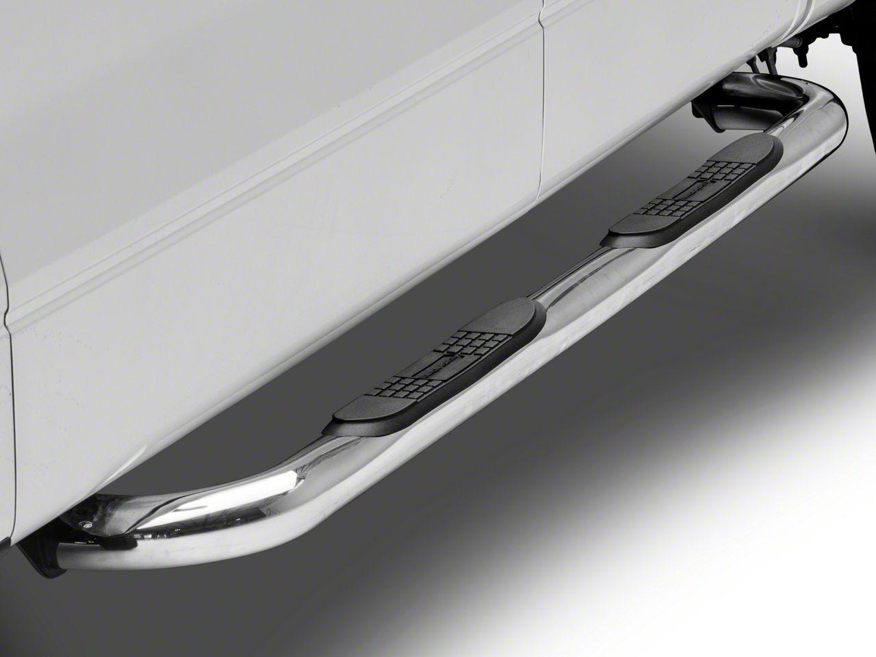 F-150 3-Inch Round Side Step Bars; Stainless Steel (09-14 F-150 ...