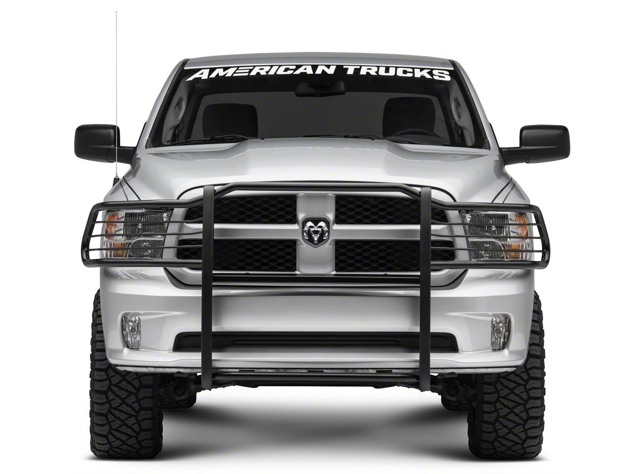RAM 1500 Grille Guard; Black (09-18 RAM 1500, Excluding Rebel) - Free ...
