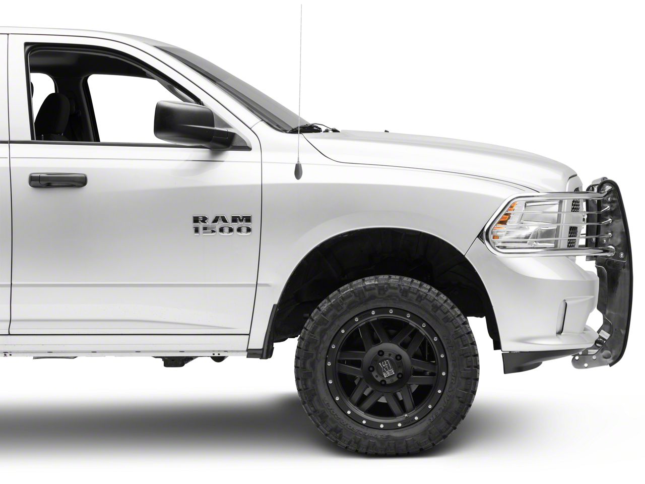 RAM 1500 Grille Guard; Stainless Steel (09-18 RAM 1500, Excluding Rebel ...