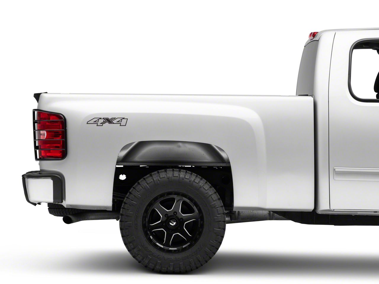 Tail Light Guards Black 07 13 Silverado 1500