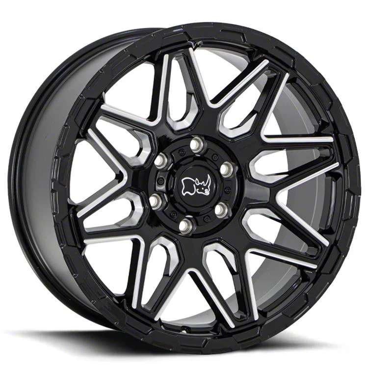 Black Rhino Silverado 1500 Shockwave Gloss Black Milled 6-Lug Wheel ...