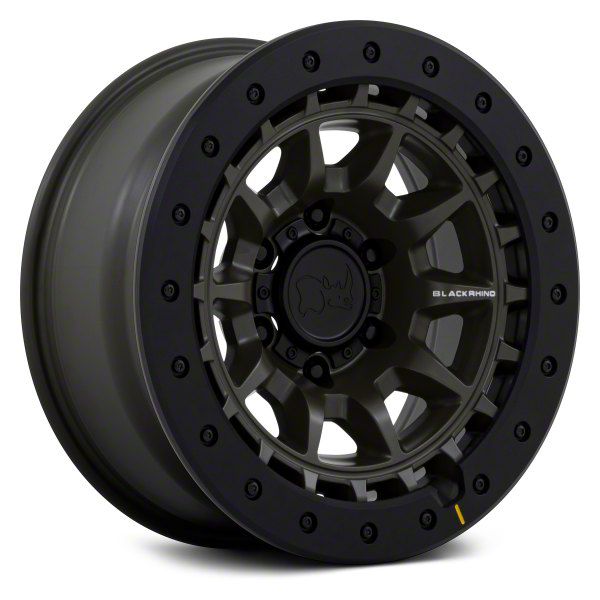 Black Rhino Silverado 1500 Tusk Olive Drab Green 6-Lug Wheel; 17x8.5 ...