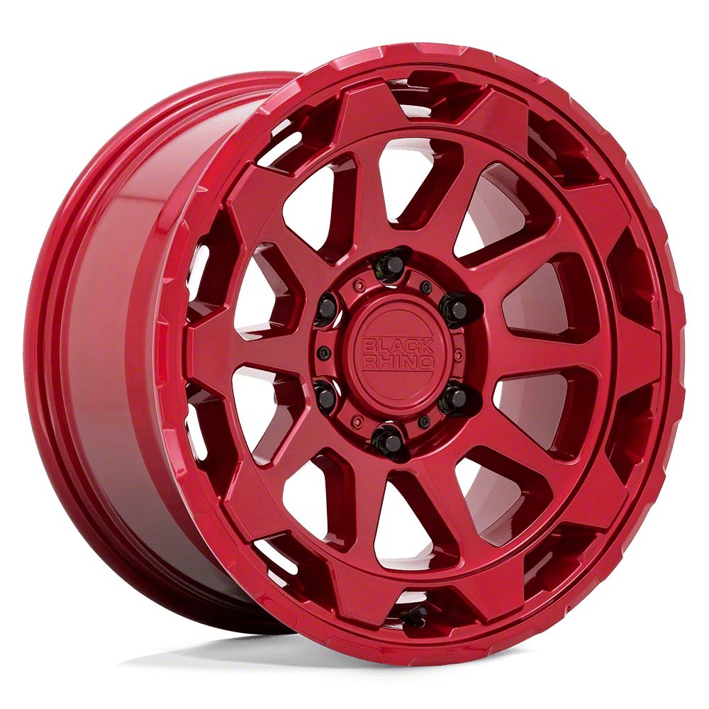 Black Rhino Sierra 1500 Rotor Candy Red 6-Lug Wheel; 20x9; 12mm Offset ...