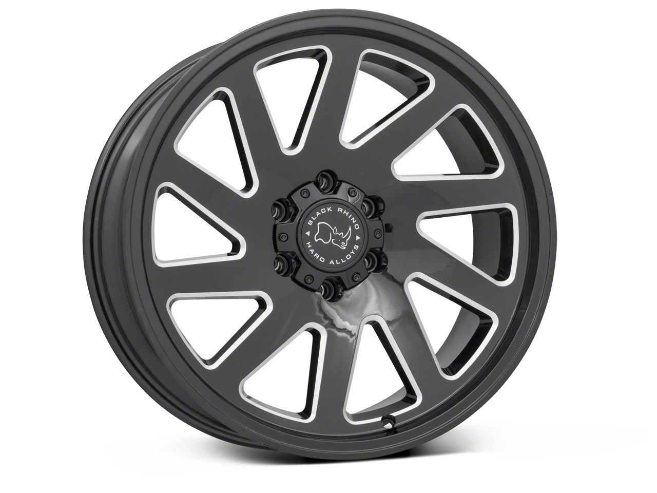 Black Rhino Silverado 2500 Thrust Gloss Black Milled 8-Lug Wheel; 17x9 ...