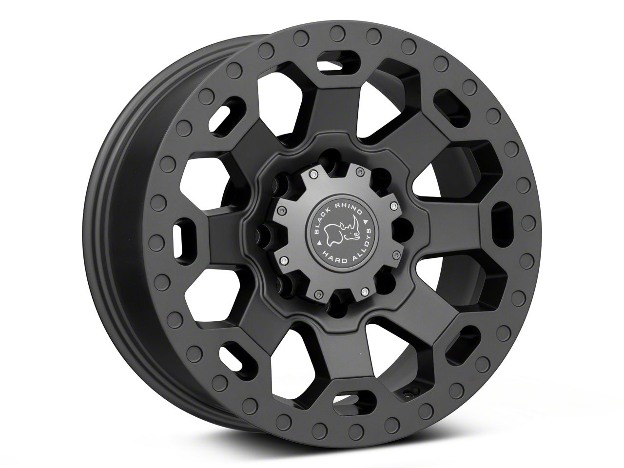 Black Rhino F-250 Super Duty Warlord Matte Gunmetal 8-Lug Wheel; 17x9 ...