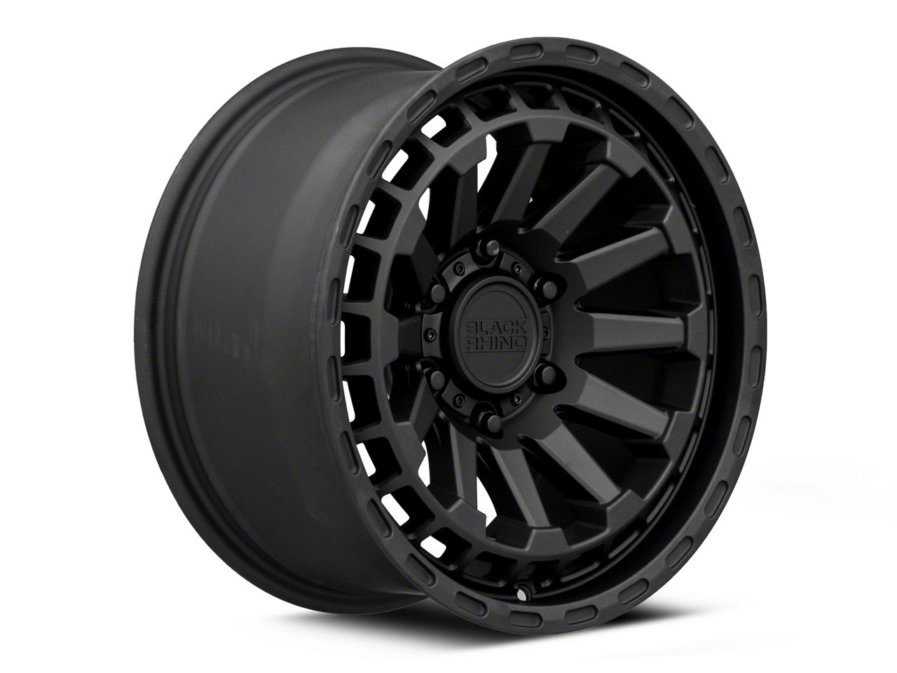 Black Rhino Canyon Raid Matte Black 6-Lug Wheel; 18x9.5; 12mm Offset ...