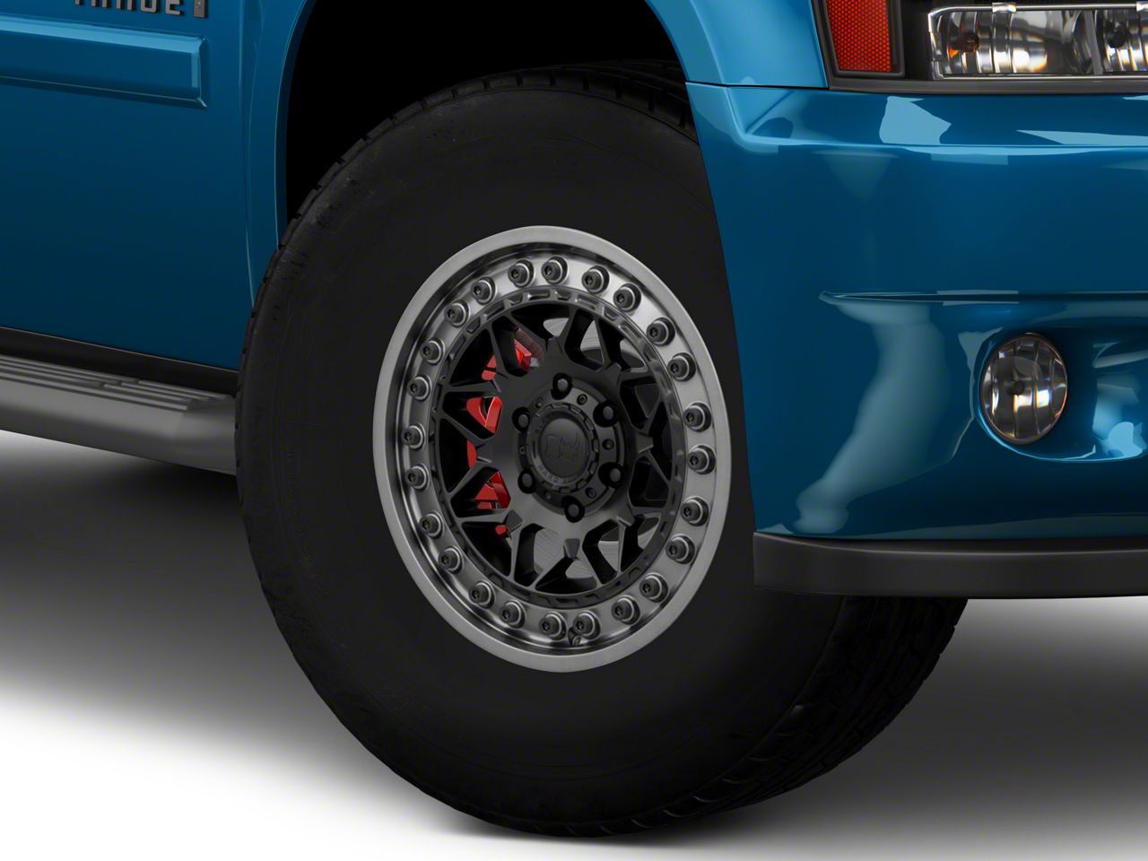 Black Rhino Colorado Alpha Matte Black with Gunmetal Lip 6-Lug Wheel ...