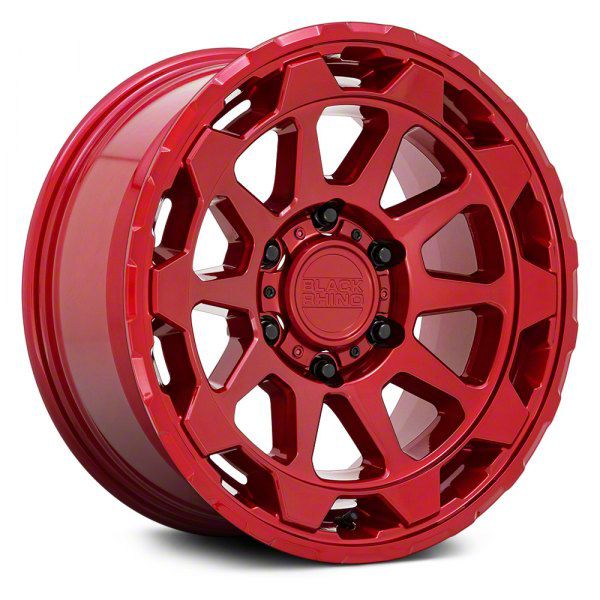 Black Rhino Ranger Rotor Candy Red 6-Lug Wheel; 18x9; 12mm Offset ...