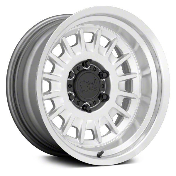 Black Rhino Silverado 1500 Aliso Gloss Silver 6-Lug Wheel; 17x9; -38mm ...
