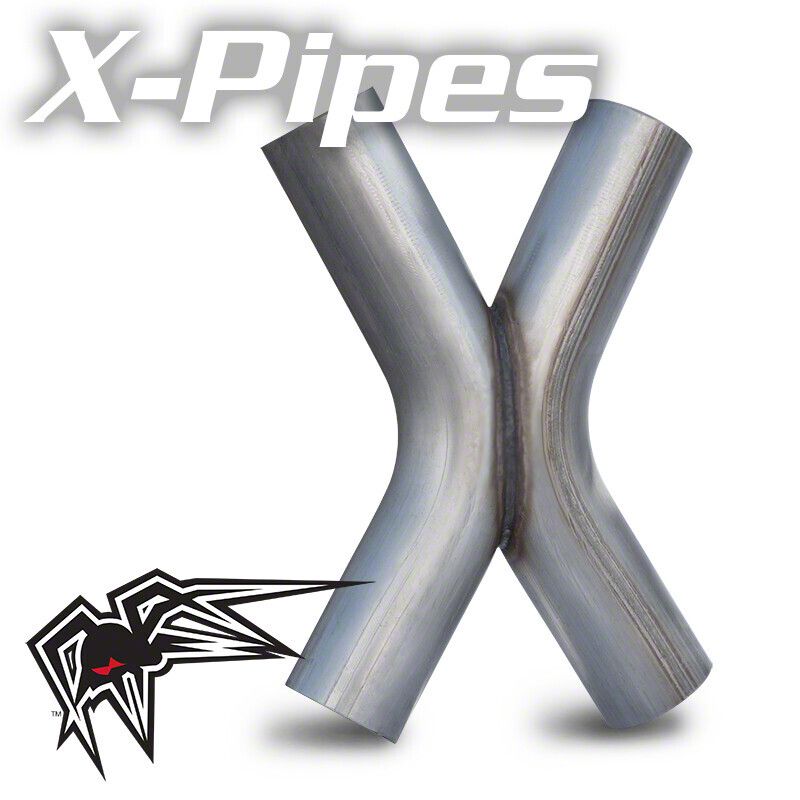 Black Widow Exhaust F-150 2.50-Inch X-Pipe BW0014-2 (Universal; Some ...