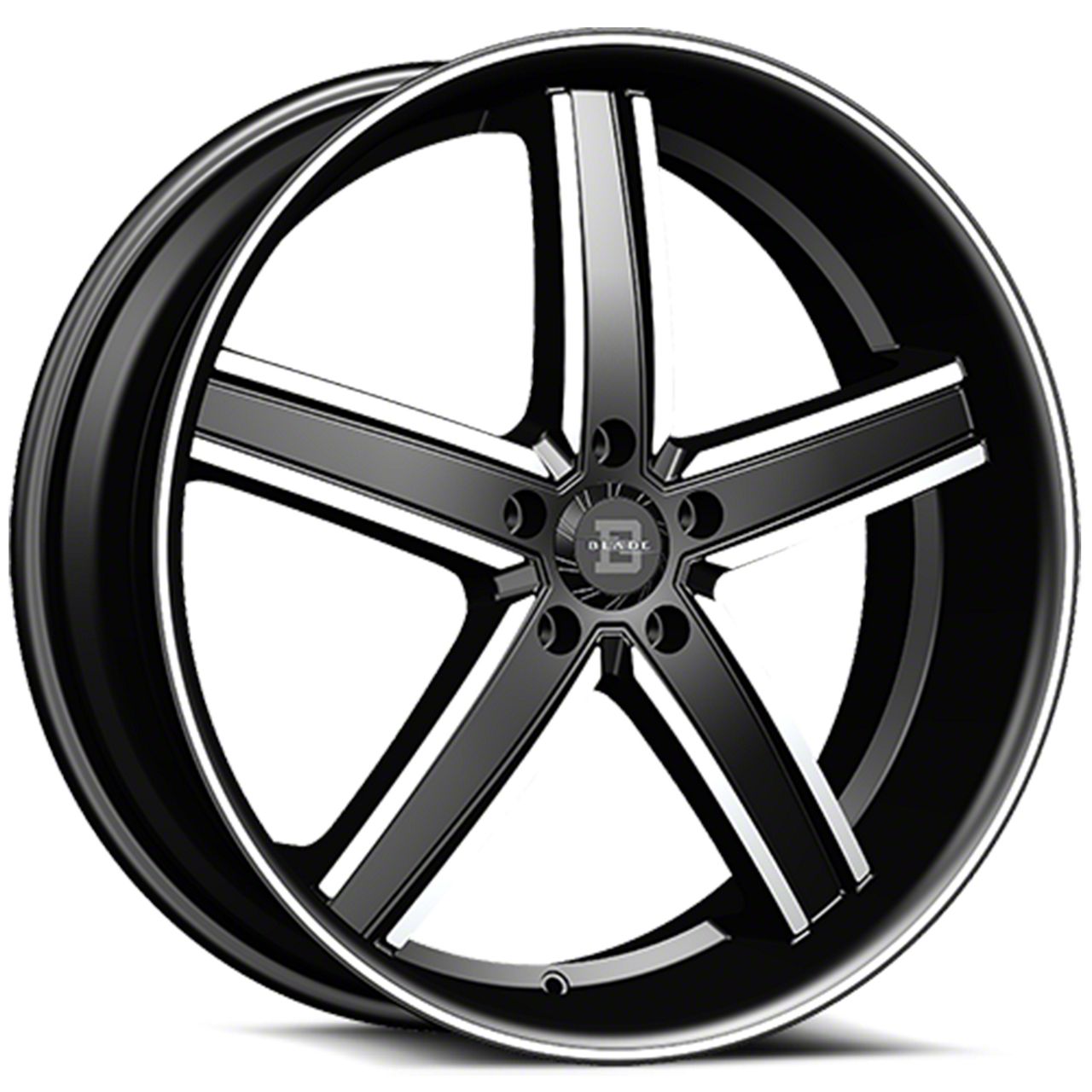 Blade Luxury Sierra 1500 BL-402 Pizarro Gloss Black and Machined 6-Lug ...