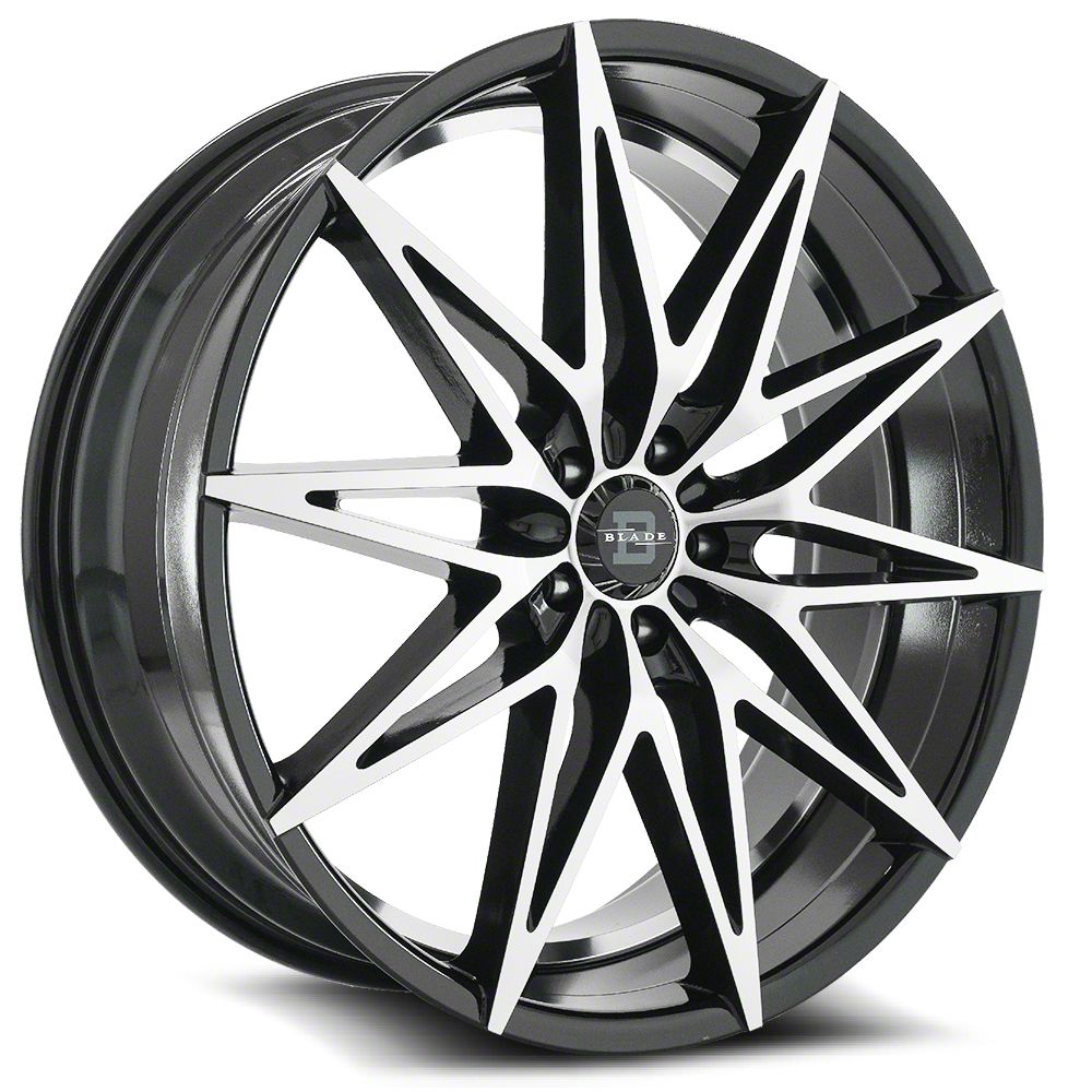 Blade Luxury Yukon BL-403 Lucid Gloss Black and Machined 6-Lug Wheel ...