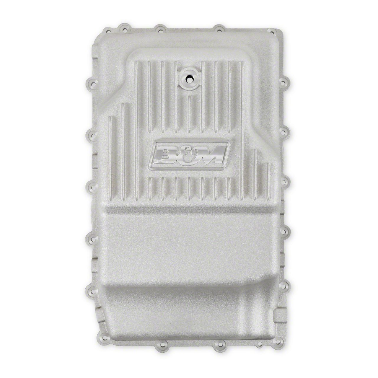 B&M F-150 10R80 Hi-TEK Deep Heavy Duty Transmission Pan; Silver 70400 ...