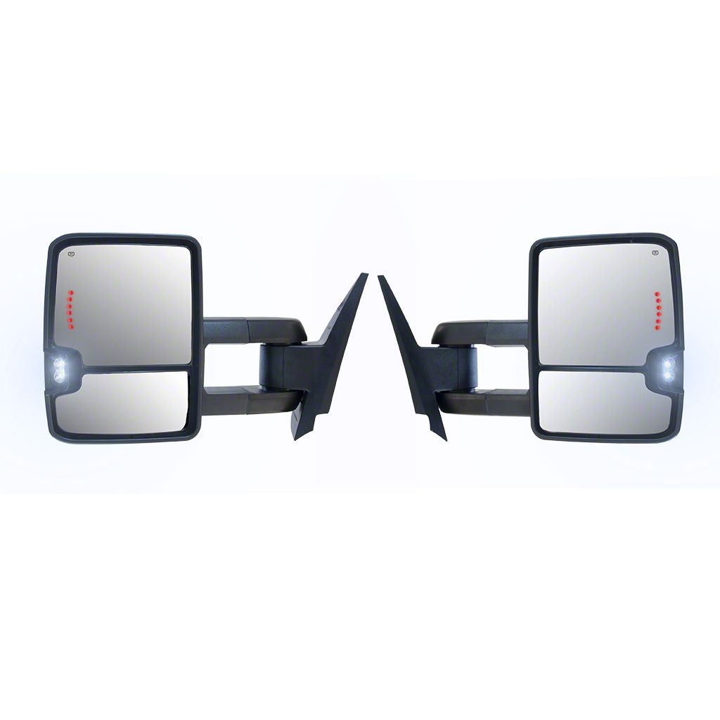 Boost Auto Parts Silverado 1500 Towing Mirrors; Black 1912Y-PB-BTSBX ...