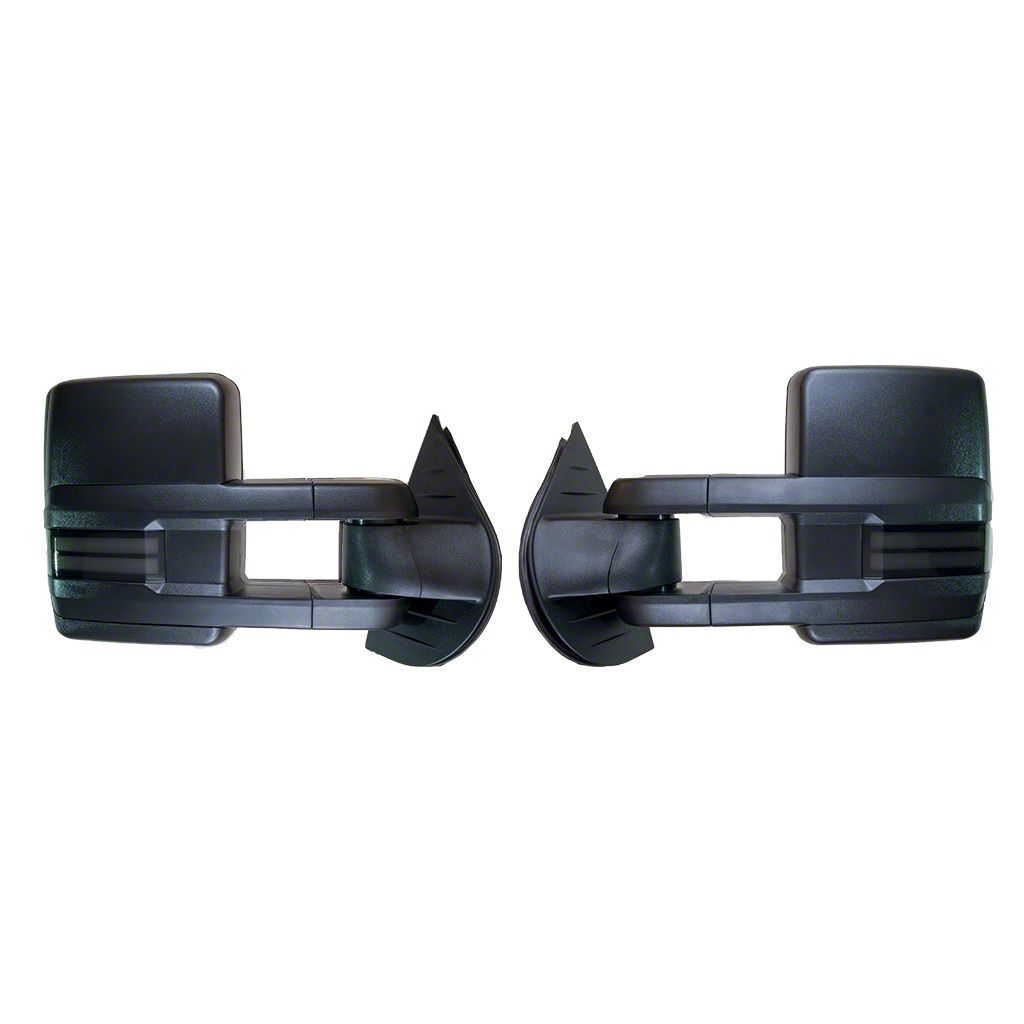 Boost Auto Parts Silverado 1500 Towing Mirrors; Black 1912Y-PB-BTSBX ...