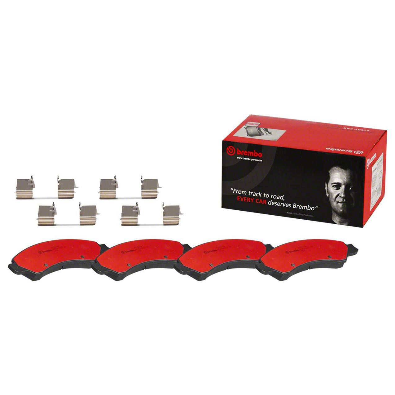 Brembo Sierra 1500 NAO Ceramic Brake Pads; Front Pair P10034N (05-06 ...
