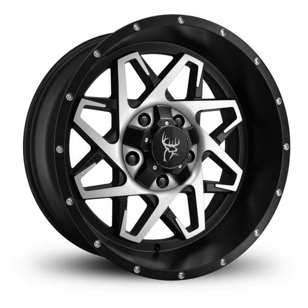 Buck Commander RAM 1500 Caliber Satin Black Milled Face 6-Lug Wheel ...