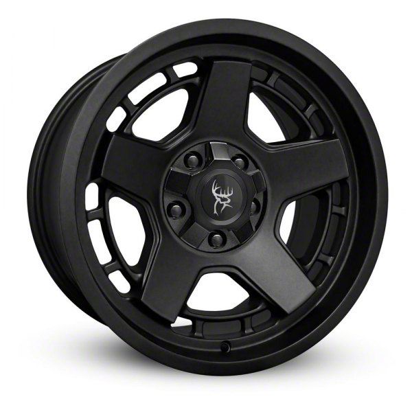 Buck Commander Sierra 1500 Atlas All Satin Black 6-Lug Wheel; 17x9 ...