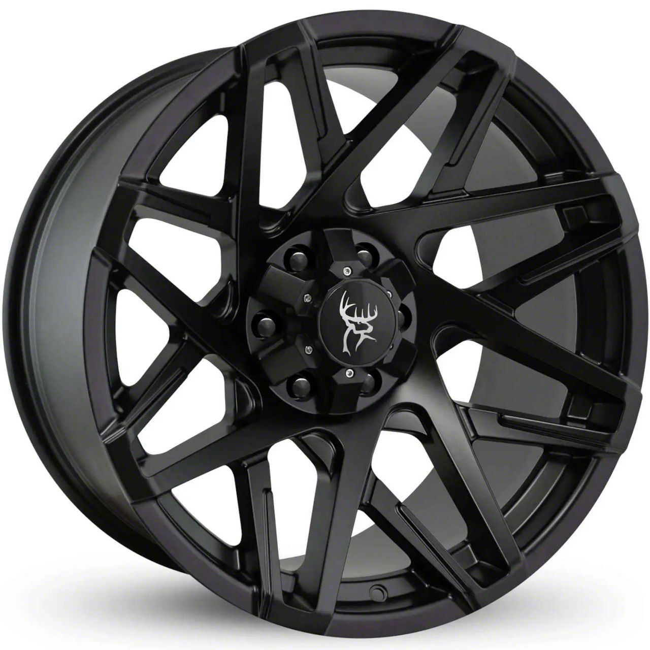 Buck Commander Silverado 1500 Canyon All Satin Black 6-Lug Wheel; 20x9 ...
