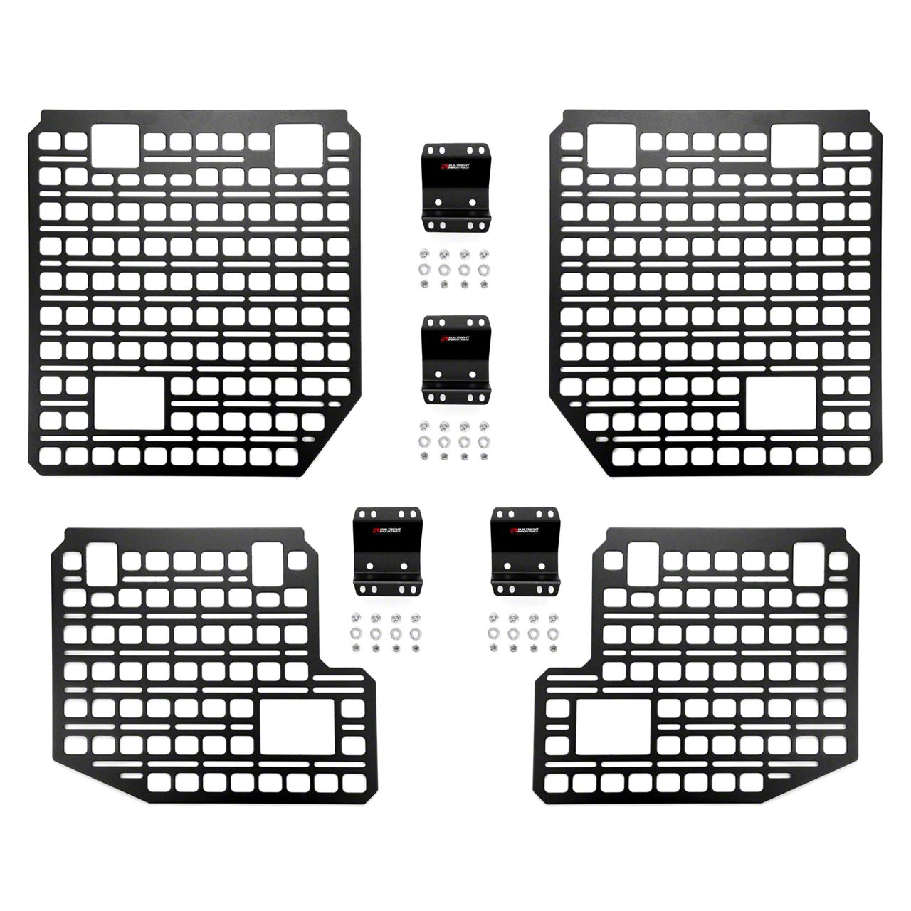 F-150 Bedside MOLLE Rack System; 4-Piece Kit with 8 Clamps (09-14 F-150 ...